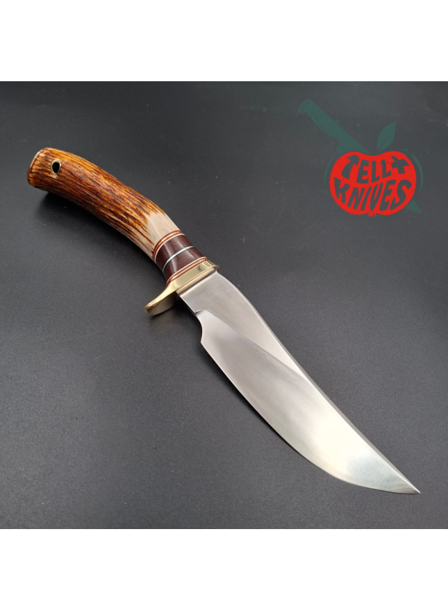 Randall Made Knives Model 27 Trailblazer forged stainless steel stag ...