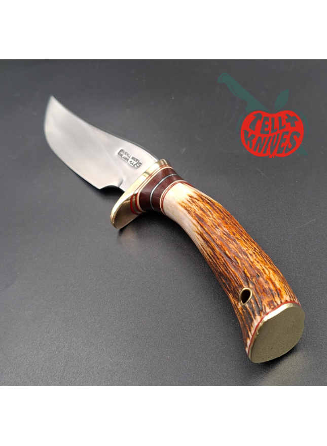 Randall Made Knives Model 27 Trailblazer forged stainless steel stag ...