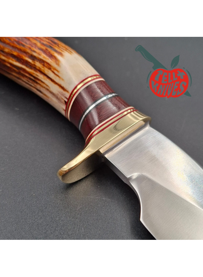 Randall Made Knives Model 27 Trailblazer forged stainless steel stag ...