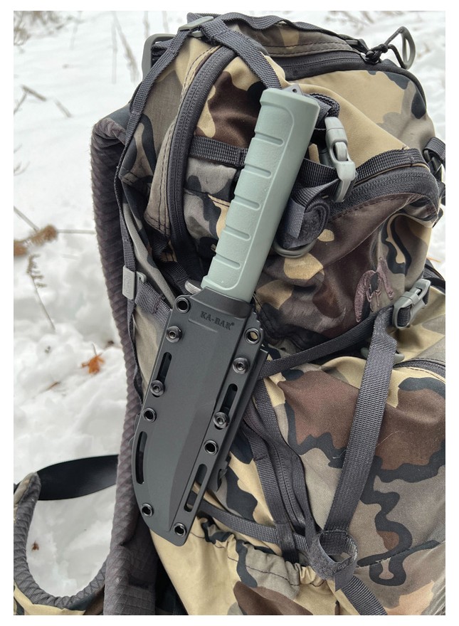 Ka-Bar Dust I Fixed Blade D2 Steel Green GFN Handle