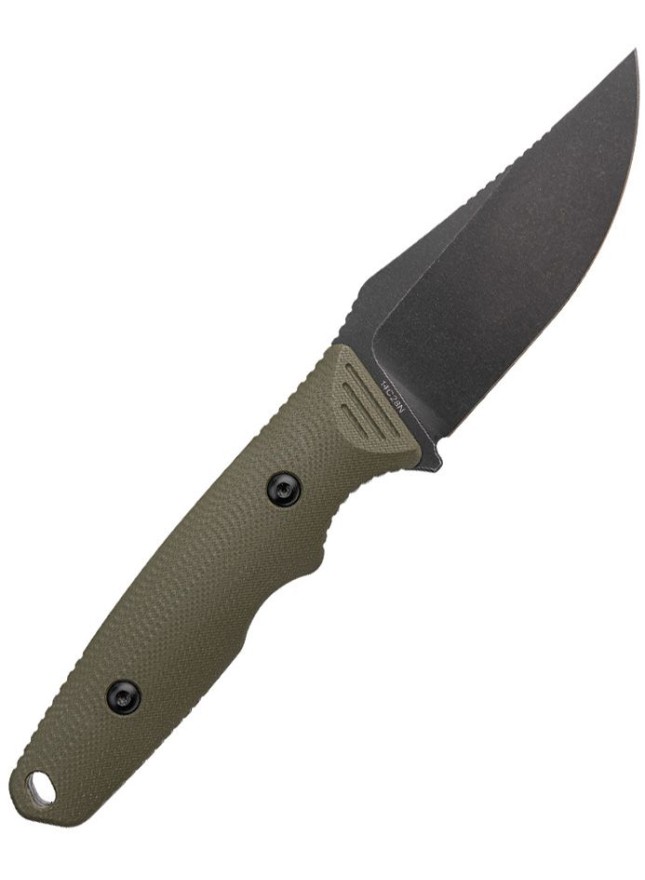 Vosteed H-Back full tang Fixed Blade 14C28N steel blackwash finish OD ...