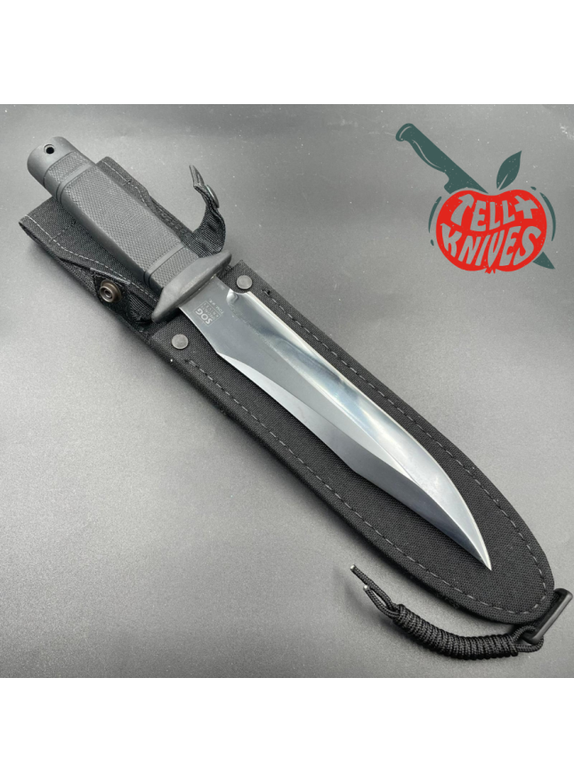 SOG Tigershark Midnite S.M. CA. SK5 carbon steel gun blued satin finish ...