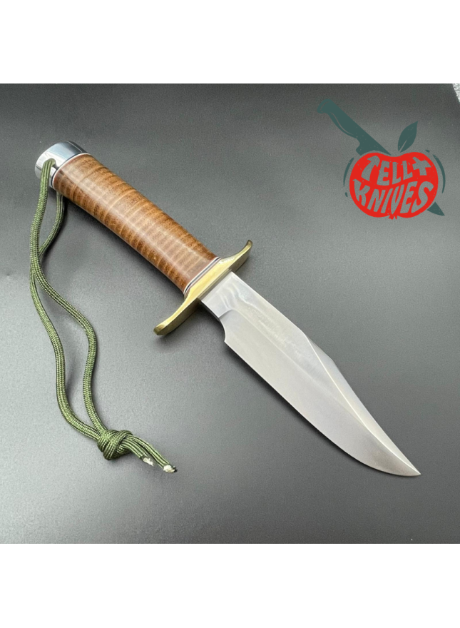 Randall Model 15 Airman Carbon Steel Stacked Leather Handle Brass Guard ...