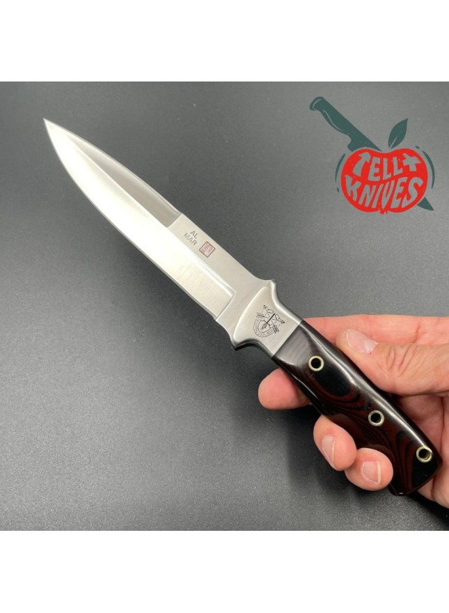 AL MAR KNIVES AMK SERE 3004 small Fighting Knife full tang AUS-6A steel ...