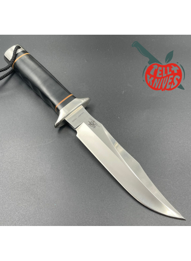 SOG S2 Trident 1986 NAVY SEALS AUS-8 steel black micarta handle SEKI ...