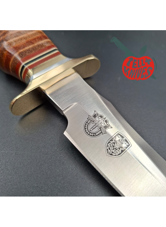 Al Mar Knives 4008 MACV SOG Fighting Knife SF stacked leather handle ...