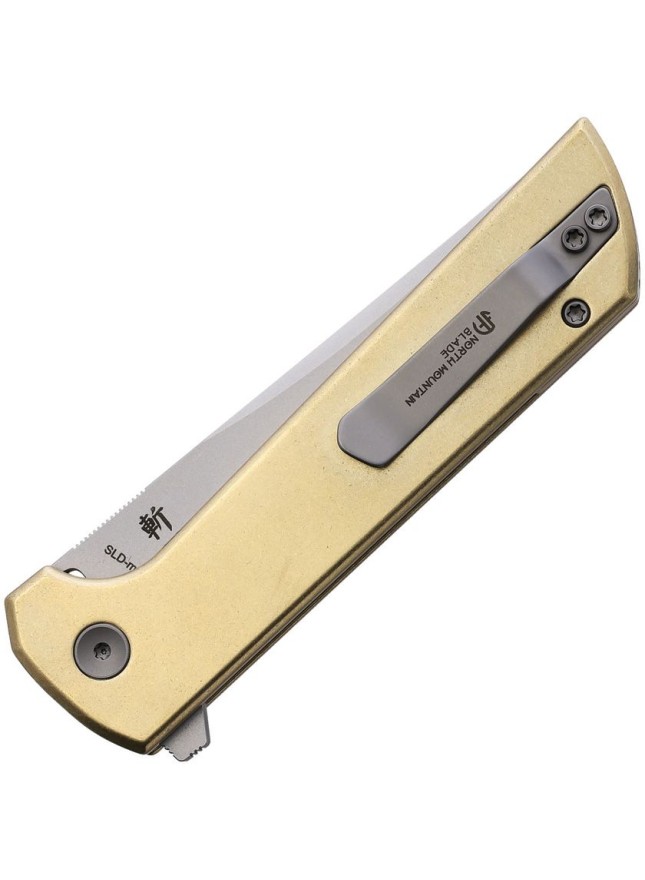 North Mountain Blade Chop2 Tanto SLD-Magic Steel Button Lock aluminium ...