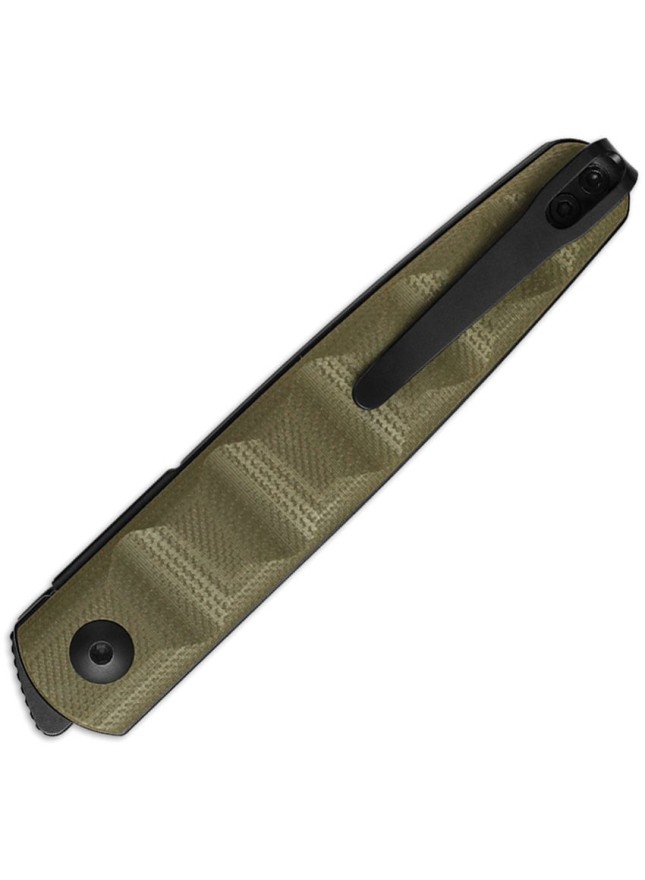 Kizer Cutlery Bamboo folding knife Nitro-V stainless steel blackwash ...