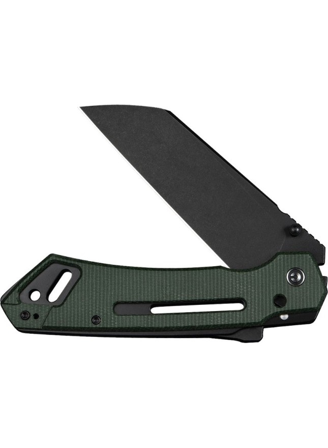 CIVIVI Buster FG Nitro-V steel blackwash finish Superlock Green Canva ...