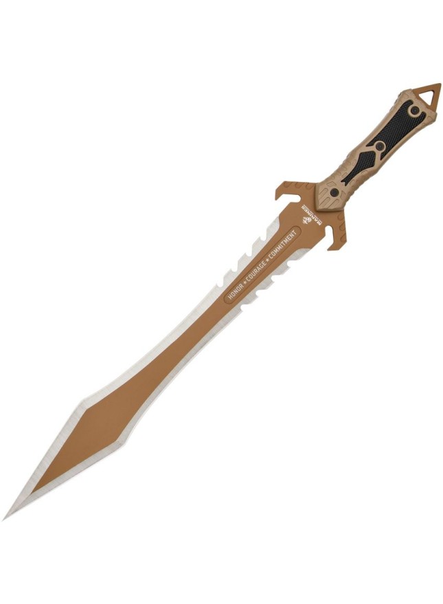 United Cutlery USMC Desert Ops Sword Tan finish black nylon sheath