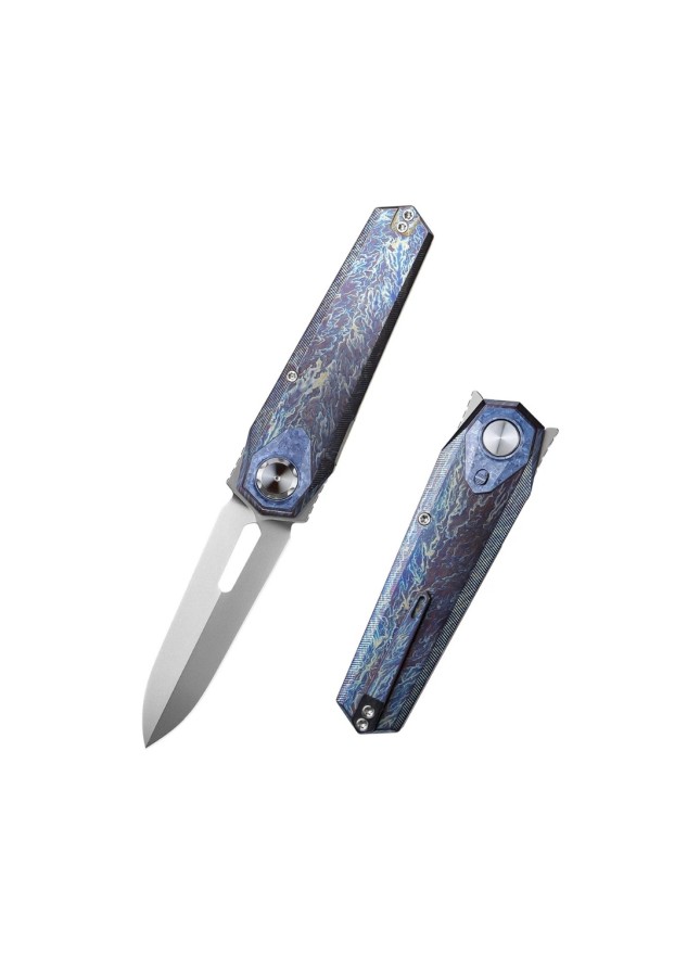 Remette Infinite Power M390 steel stonewash finish blade lightning ...