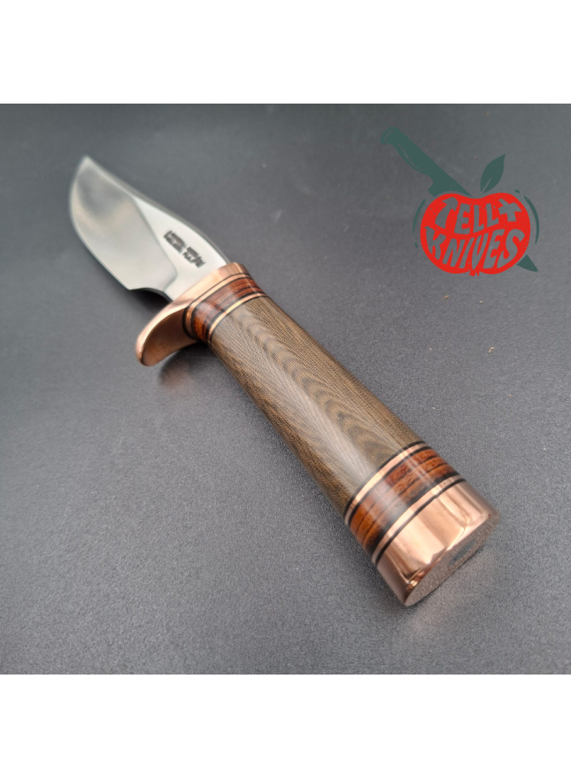 Randall Made Knives Model 27 Mini Copper forged stainless steel green ...