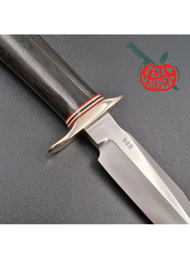 Randall Made Knives Model 1 Mini forged stainless steel black micarta ...