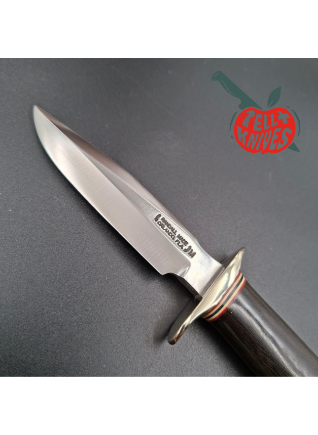 Randall Made Knives Model 1 Mini forged stainless steel black micarta ...
