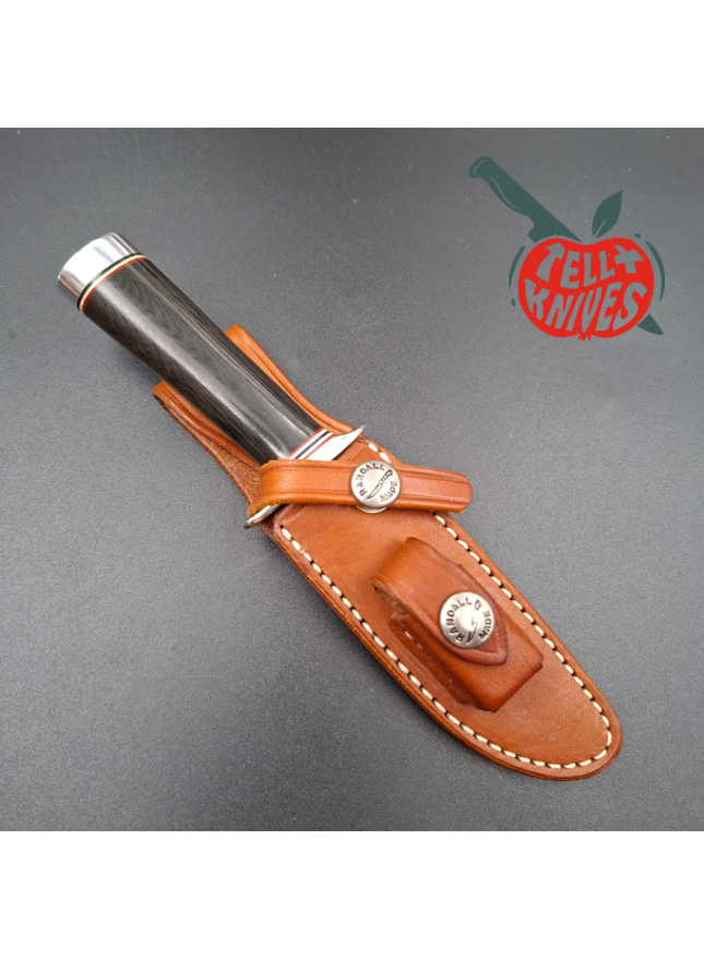 Randall Made Knives Model 1 Mini forged stainless steel black micarta ...