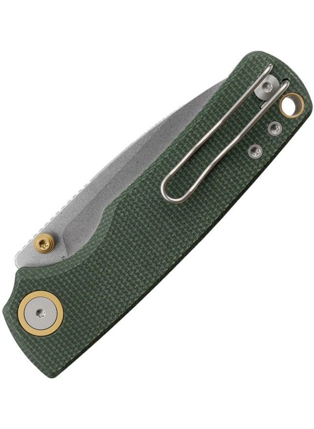 Vosteed Porcupine Top 14C28N Sandvik steel Stonewash Finish Blade Green ...