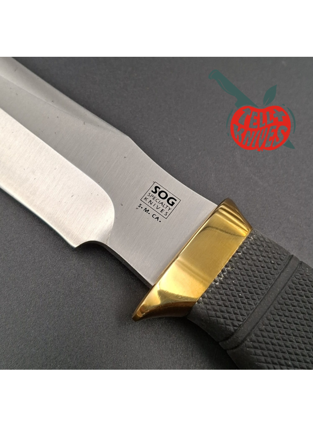 SOG Tech II SEKI JAPAN SK5 carbon steel blade satin finish brass guard ...