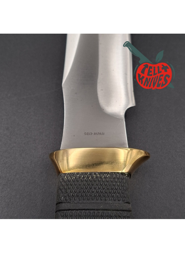 SOG Tech II SEKI JAPAN SK5 carbon steel blade satin finish brass guard ...