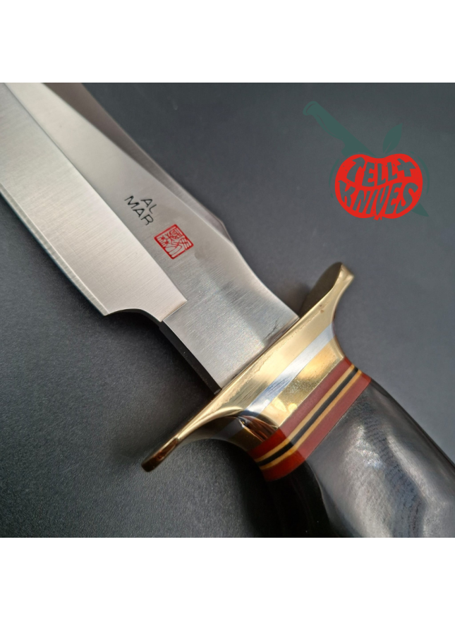 Al Mar Knives 4008 MACV SOG Fighting Knife SF black micarta handle ...