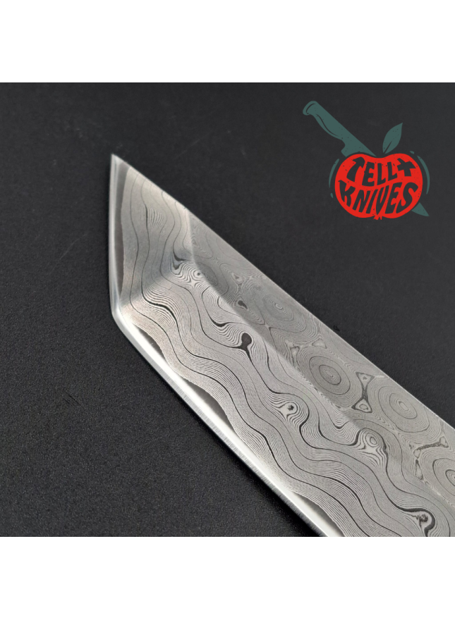 Cold Steel 1998 Imperial Tanto Full Tang Damascus Blade white rayskin ...