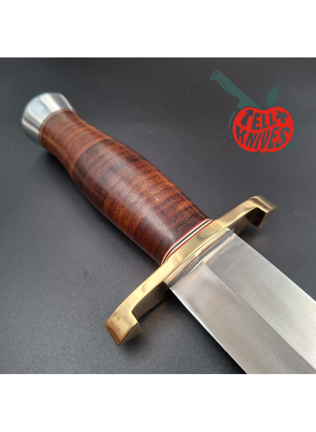 Randall Made Knives Model 12-13 Thorp carbon steel stacked leather ...