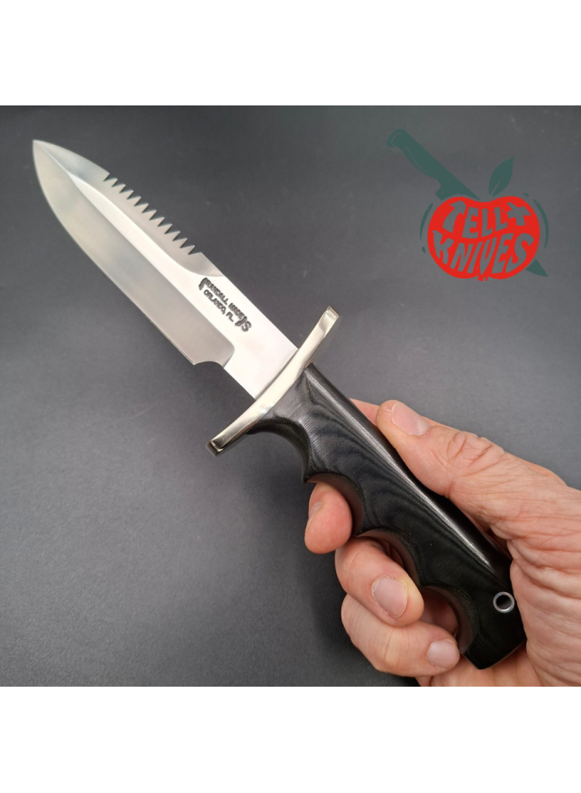 Randall Made Knives Model 15 5.5 Airman forged stainless steel sawback ...