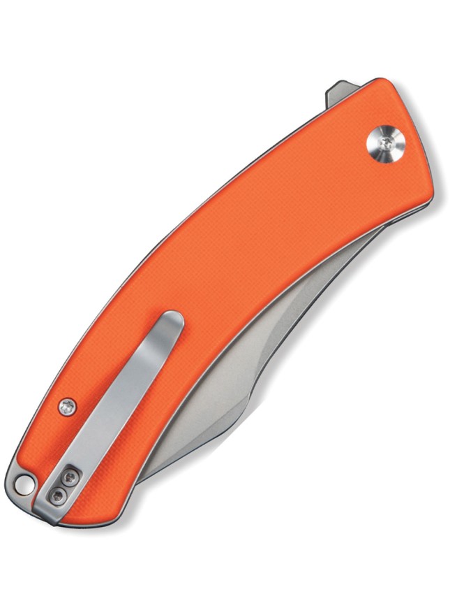 Civivi Outlaw Muk Stonewash 14C28N Sandvik Stainless Steel Blade Orange ...