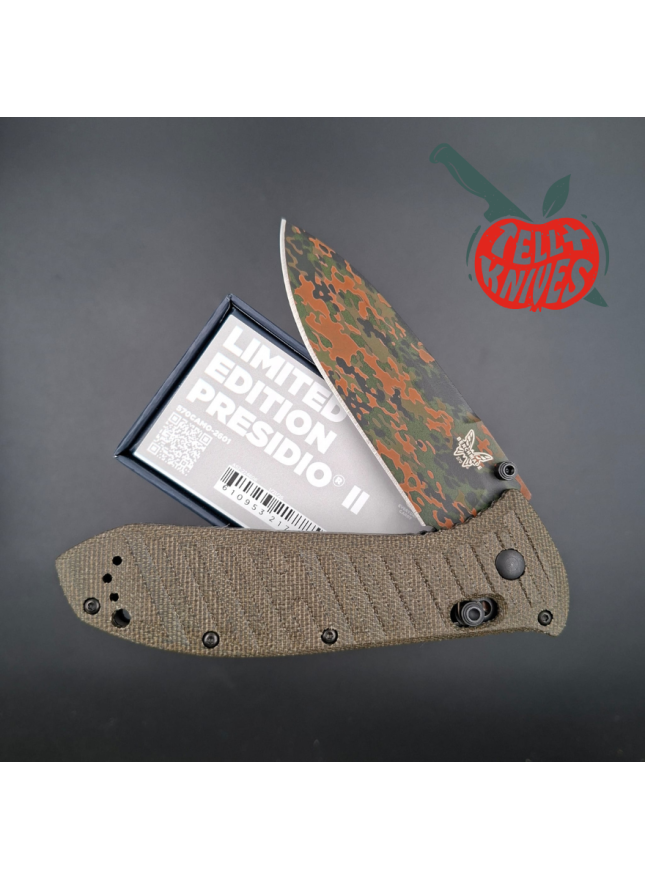 Benchmade 2026 Presidio II Limited Edition S30V steel Camo Cerakote ...