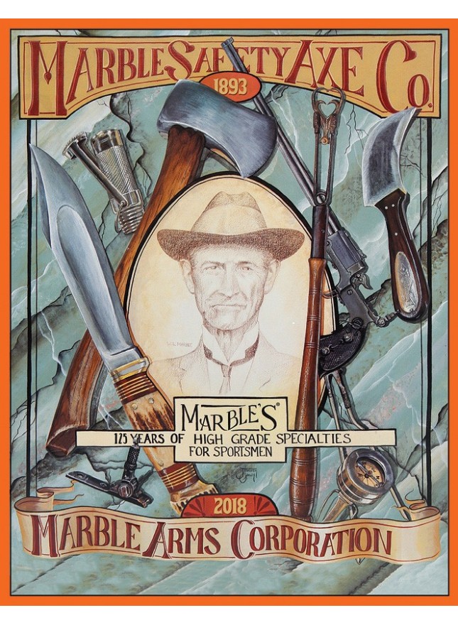 Marbles Safety Axe Tin Sign