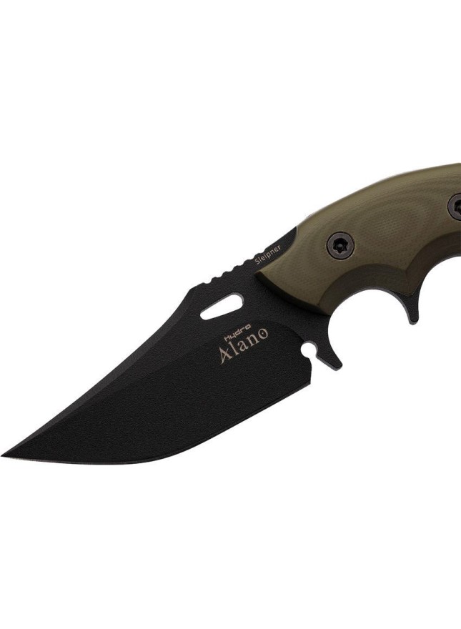 Alano Fixed Blade Green G10 Sleipner tool steel
