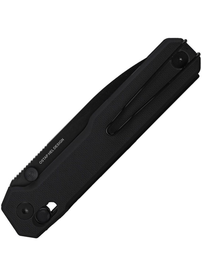 Perix Crossbar Lock Nitro-V steel black G10 Ostap Hel Design