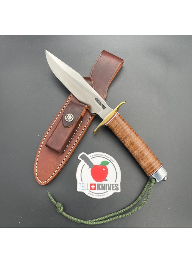 RANDALL MADE KNIVES Model 1-6 stacked leather
