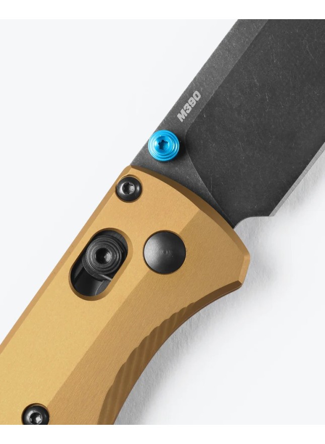 Bugout blackwash M390 steel burnt brass aluminium