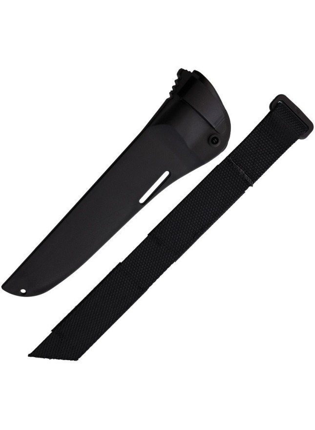 M95 Ranger Puukko Black Cerakote 80CrV2 steel Black TPE handle Black ...