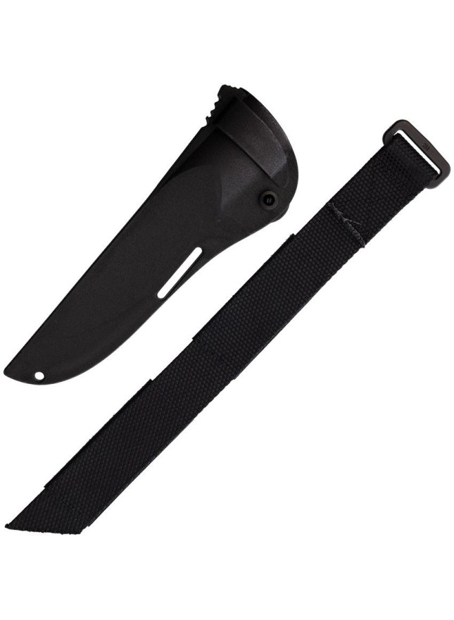 M07 Ranger Puukko Black 80CrV2 steel Black TPE handle Black composite ...