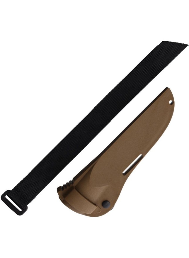 M07 Ranger Puukko Coyote Cerakote 80CrV2 steel Coyote TPE handle Coyot