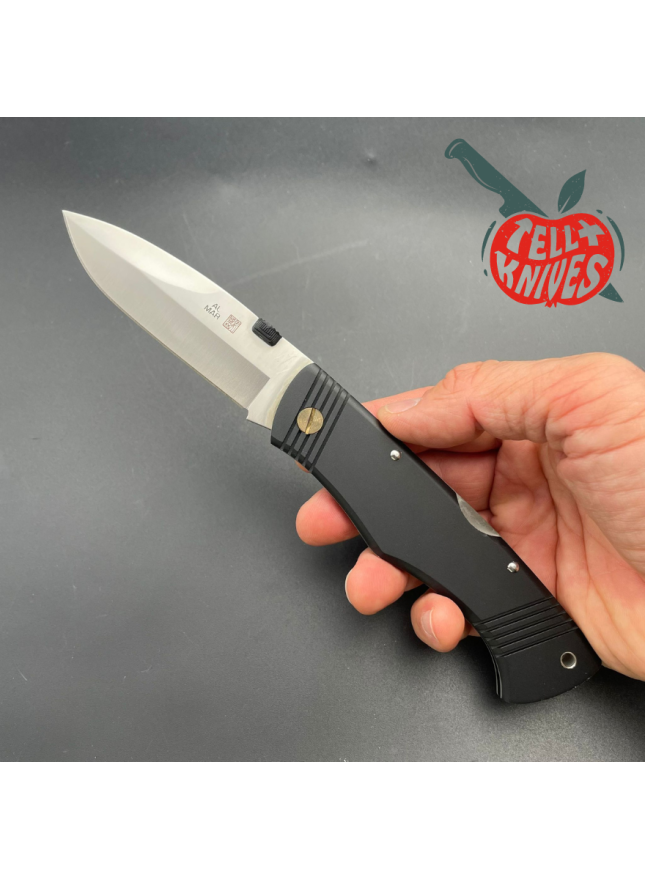 Passport SERE folder AUS-8 steel aluminium handle leather sheath and ...
