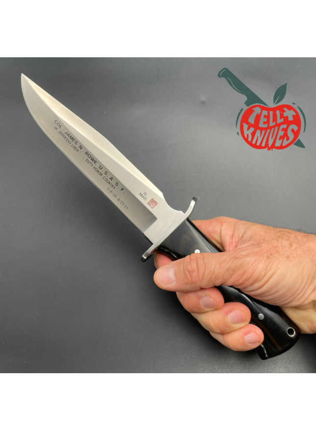 VINTAGE AMK 3009 Colonel Rowe USASF full tang AUS-6A steel black ...