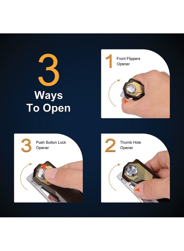 Peregrine Falcon Button Linerlock M390 steel Titanium handle