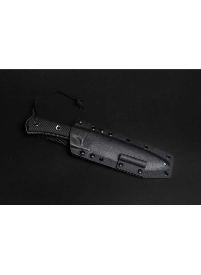 Apocalypse ELMAX steel Stonewash Finish Black Micarta handle