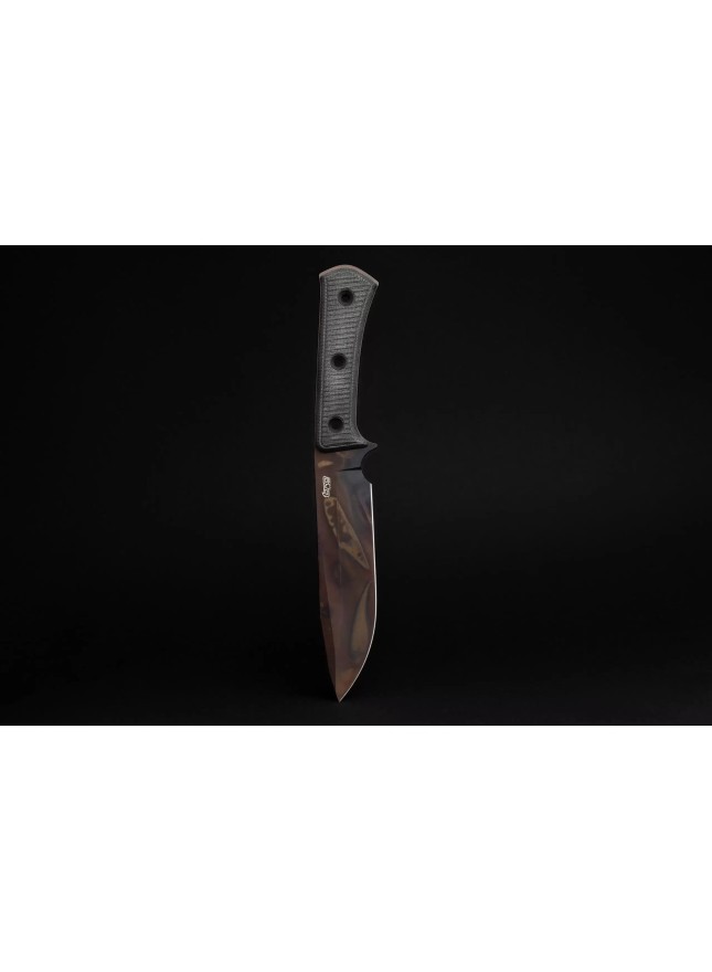 Apocalypse ELMAX steel Apocalyptic Finish Black Micarta handle