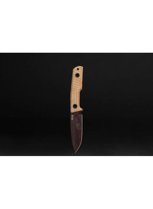 Urban Tactical ELMAX steel Apocalyptic Finish natural Micarta handle b