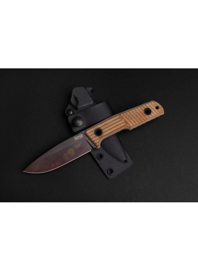 Urban Tactical ELMAX steel Apocalyptic Finish natural Micarta handle b