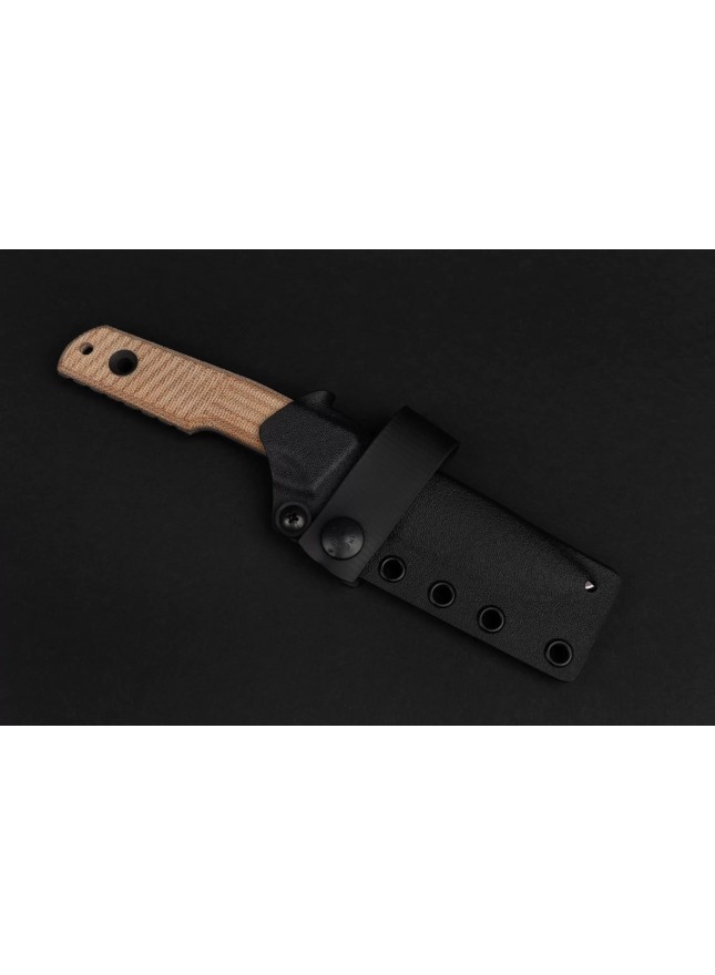 Urban Tactical ELMAX steel Apocalyptic Finish natural Micarta handle b