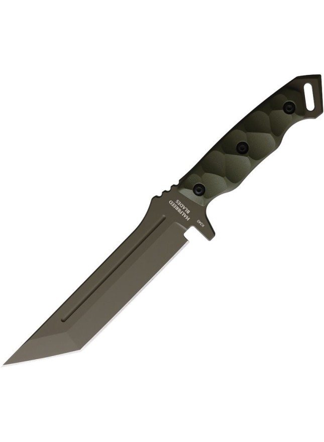 Medium Infantry Knife Bohler K340 Steel OD Green Teflon coated OD Green ...