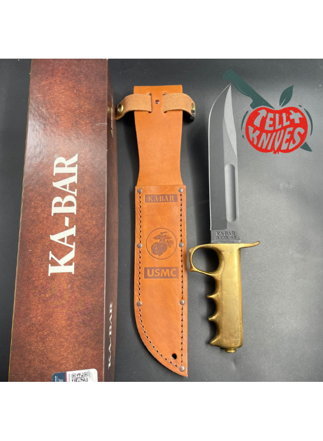 Trench Knife Custom USMC Kabar blade 1095HC steel Swiss Legal Fighting ...