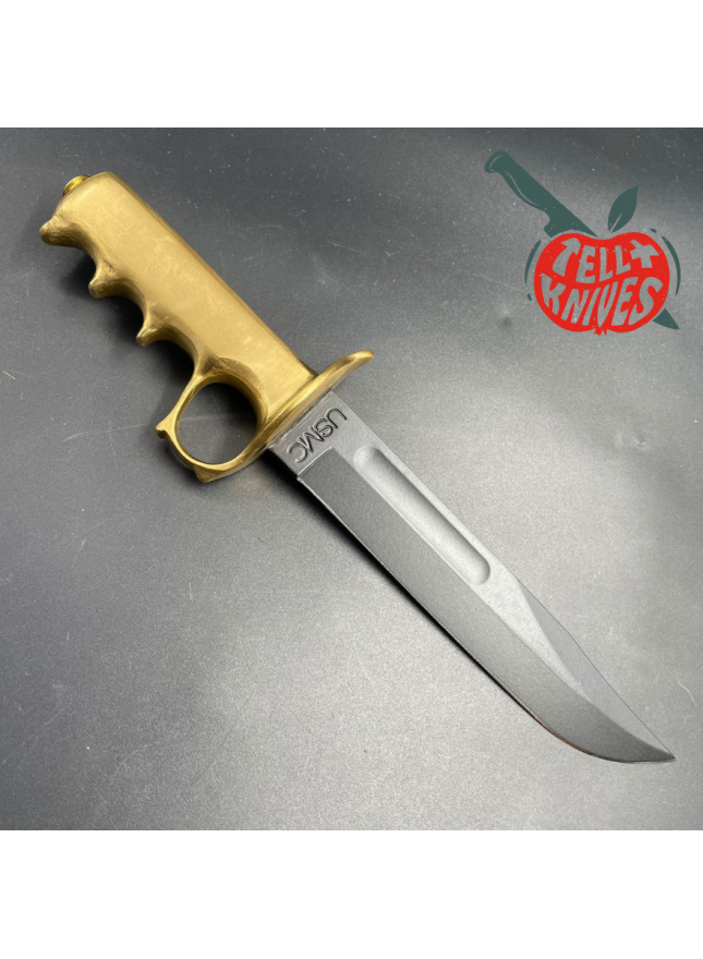 Trench Knife Custom USMC Kabar blade 1095HC steel Swiss Legal Fighting ...