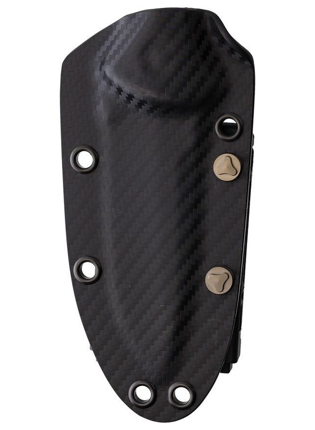 Socom Alpha Mini M390 steel DLC black Finish CF handle kydex sheath ...