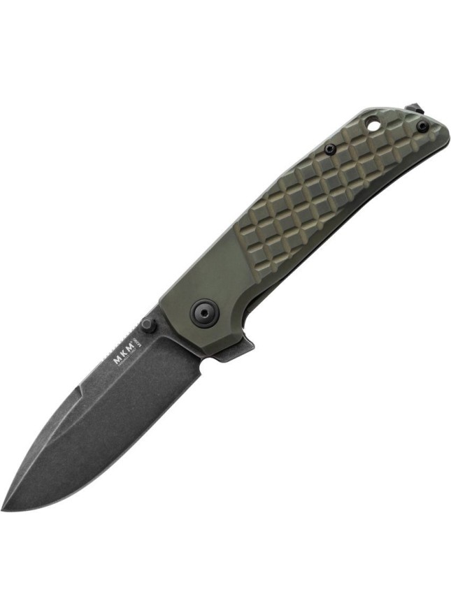 Maximo Framelock Böhler M390 premium steel blackwash finish OD Green ...