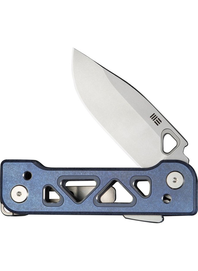 Tyro Superlock Knife CPM-20CV steel stonewash finish blue Titanium ...